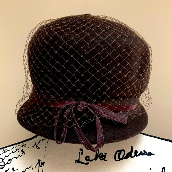 Accessories | Euc Vintage Brown Wool Netted Hat | Poshmark